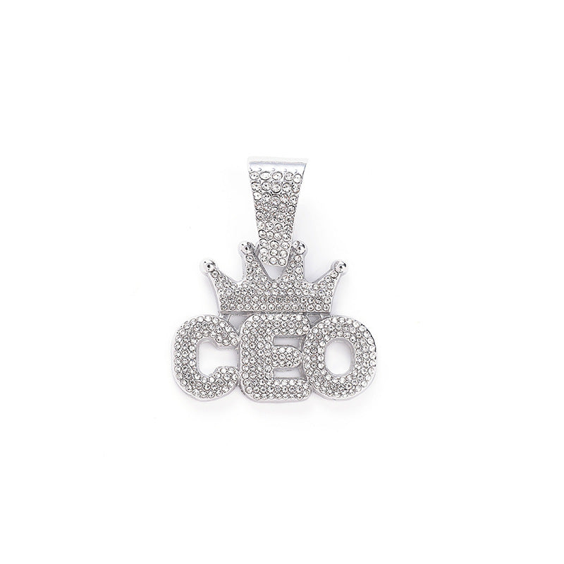 Crowned CEO Iced Out Pendant Necklace – VVS Jewelry