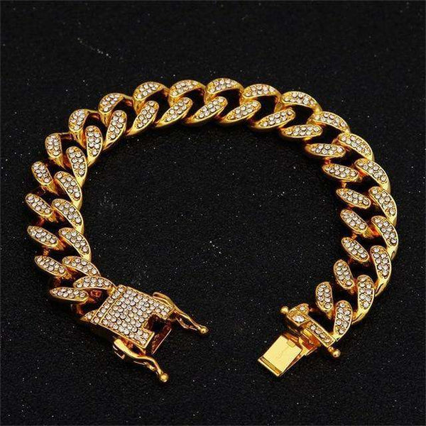 18k Gold Cuban Chain Necklace + Free Bracelet | VVS Jewelry