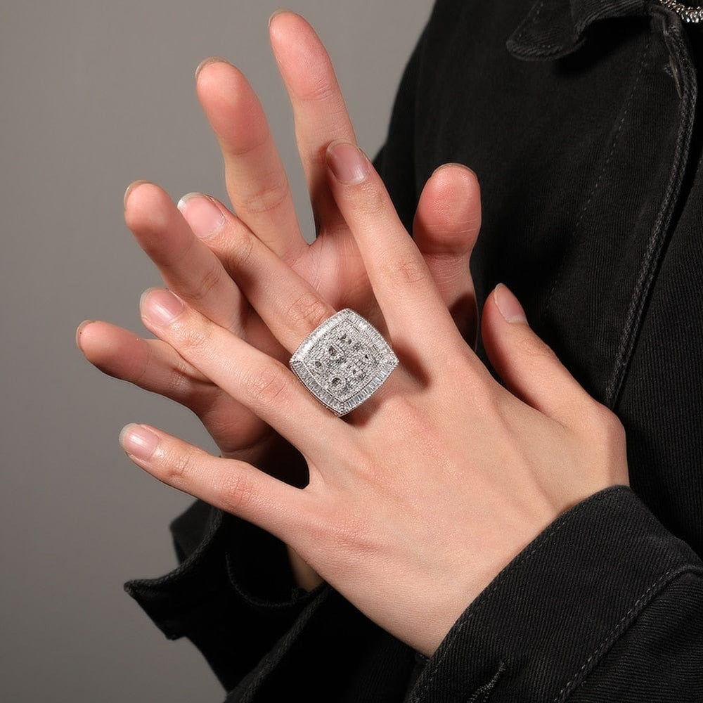 Custom Fully Iced Name Boss Ring