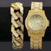 Drizzy Geometric Chain Bracelet + Watch Set – VVS Jewelry