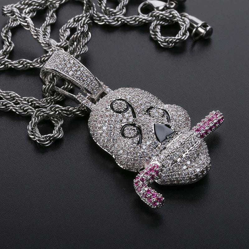 Fully Iced 999 Skull Pendant Chain – VVS Jewelry