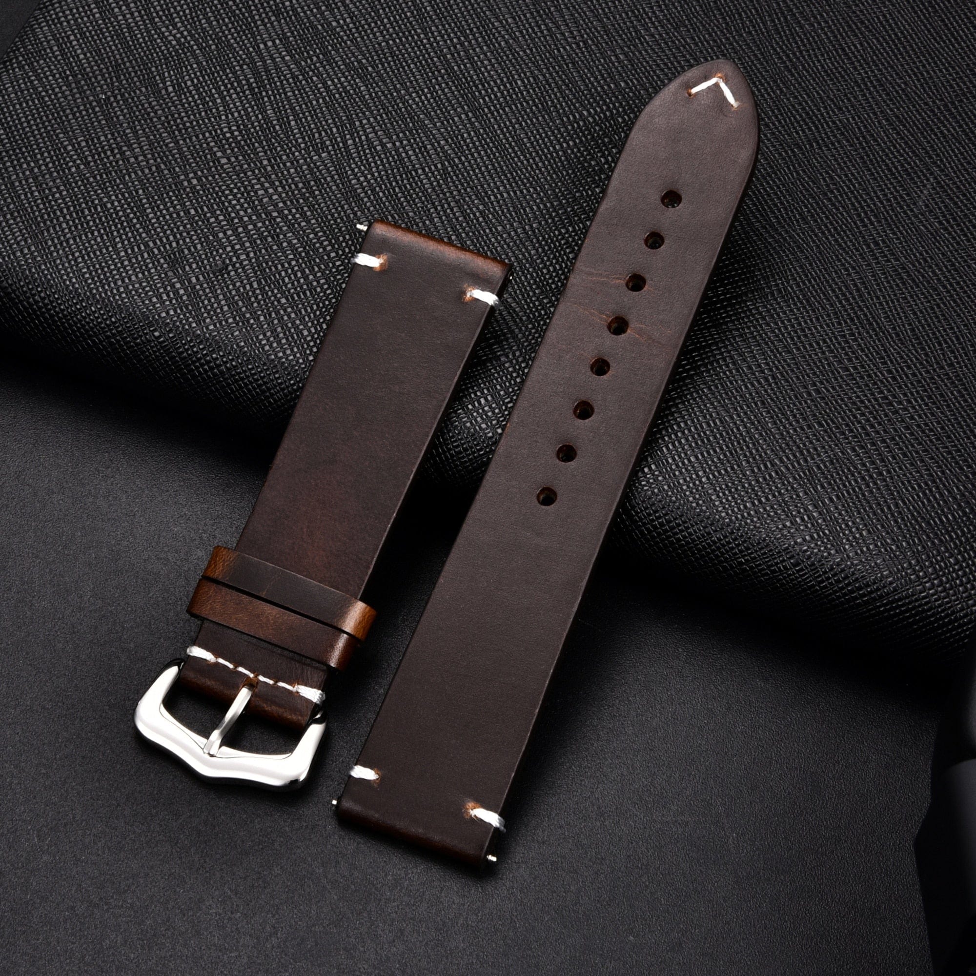 Genuine Retro Leather Watch Strap