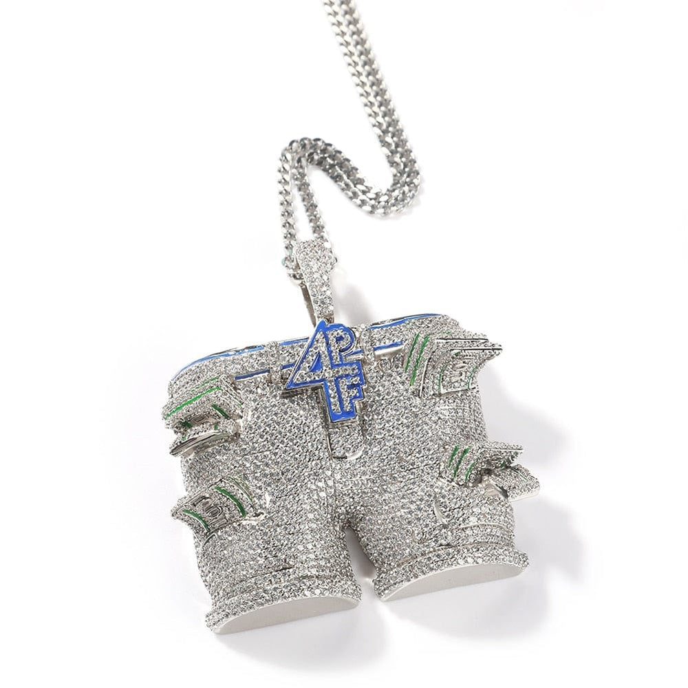 VVS Jewelry Iced 4PF Rapper USD Shorts Pendant