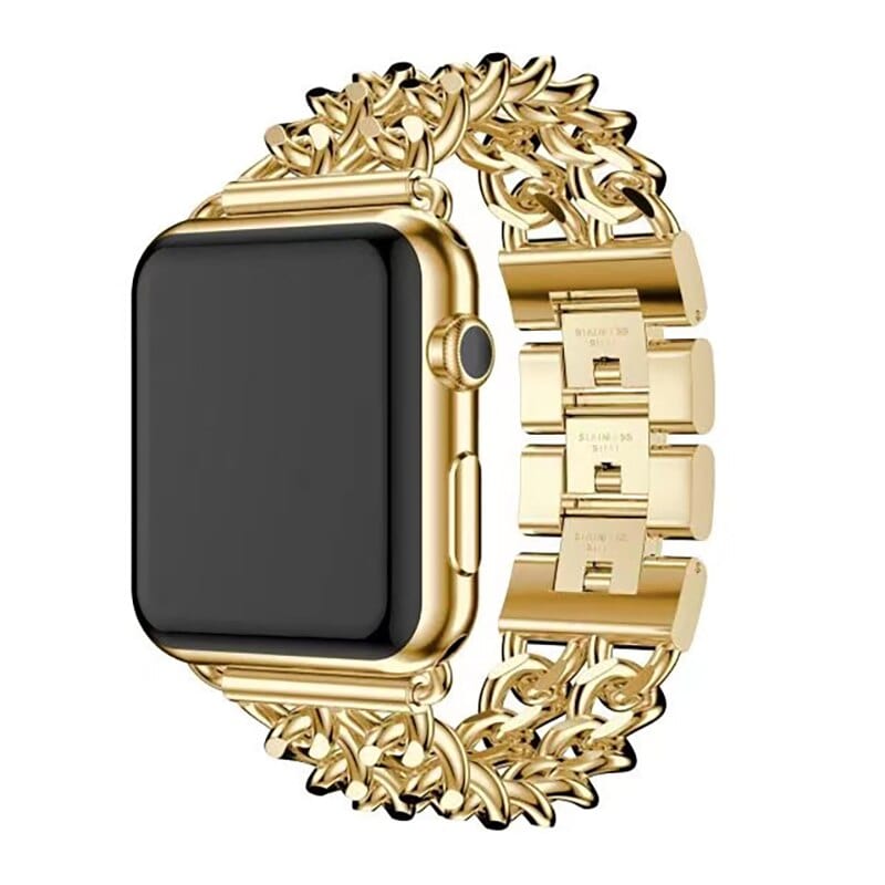 Compatible with Apple Watch - Double Cuban Chain Watch Band