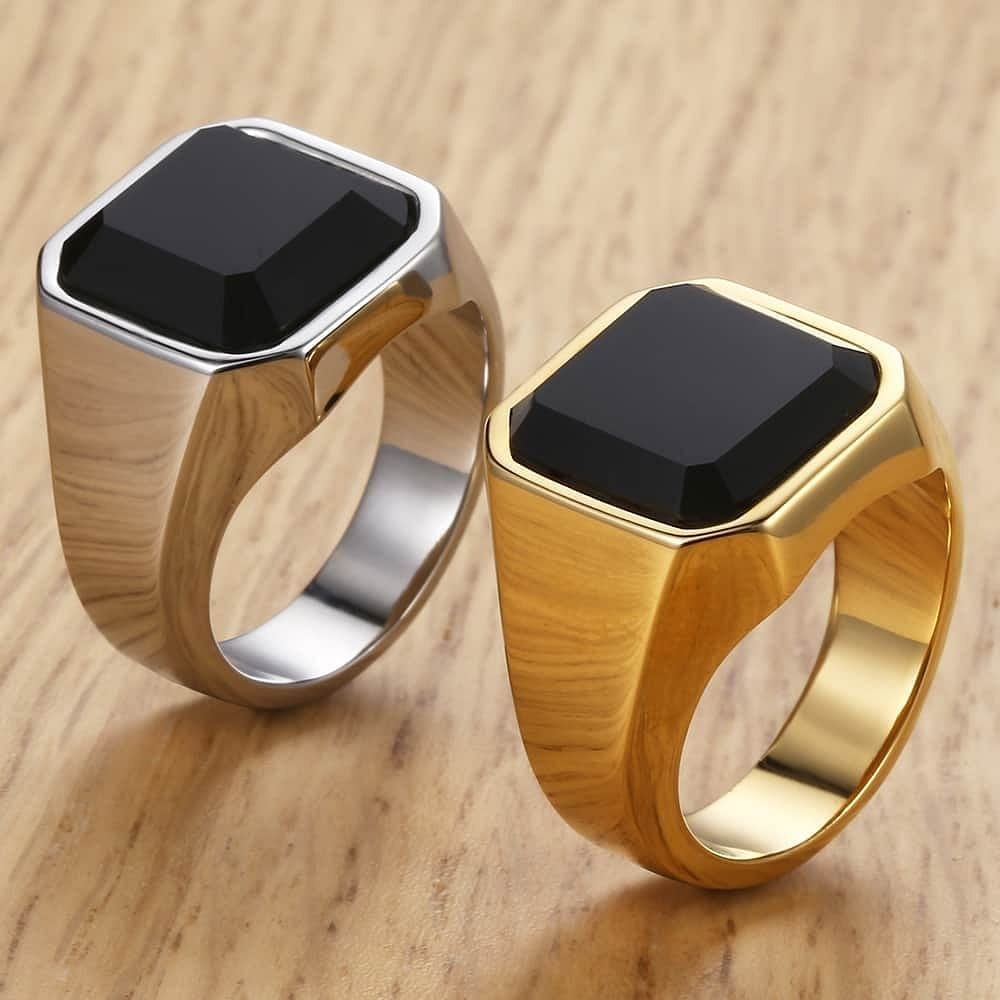 Gold/Silver Rock Punk Ring