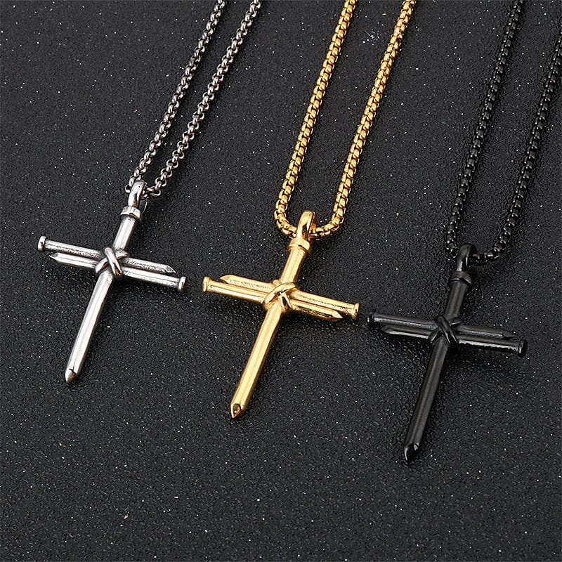 VVS Jewerly Nail Cross Pendant Chain