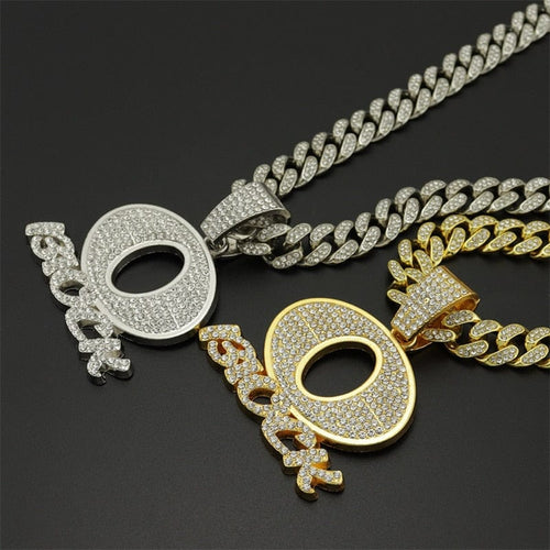 Icy Rapper O BLOCK Cuban Pendant Chain