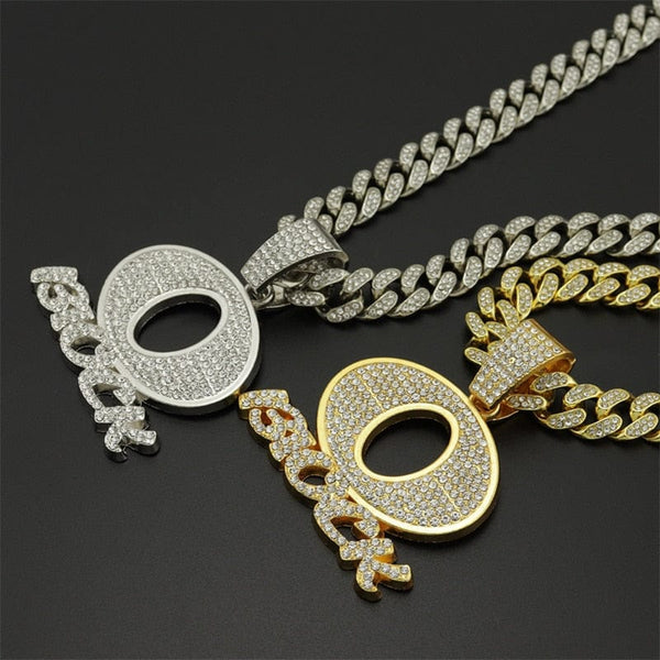 Icy Rapper O BLOCK Cuban Pendant Chain