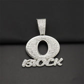 Icy Rapper O BLOCK Cuban Pendant Chain