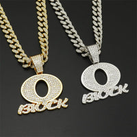 Icy Rapper O BLOCK Cuban Pendant Chain