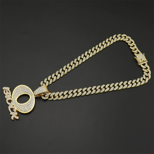 Icy Rapper O BLOCK Cuban Pendant Chain