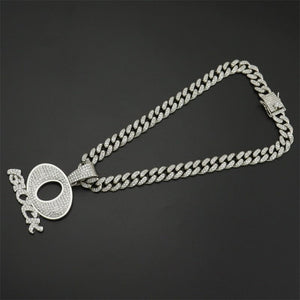 Icy Rapper O BLOCK Cuban Pendant Chain