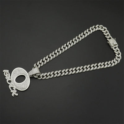 Icy Rapper O BLOCK Cuban Pendant Chain