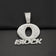 Icy Rapper O BLOCK Cuban Pendant Chain