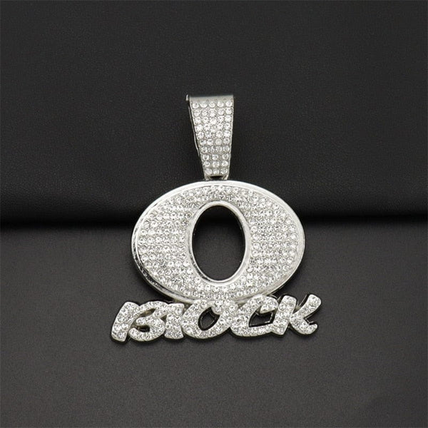 Icy Rapper O BLOCK Cuban Pendant Chain