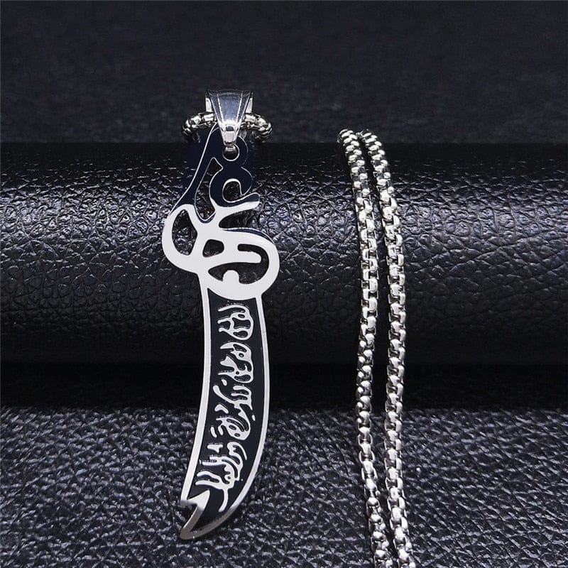 Imam Ali Sword Stainless Steel Necklace – VVS Jewelry