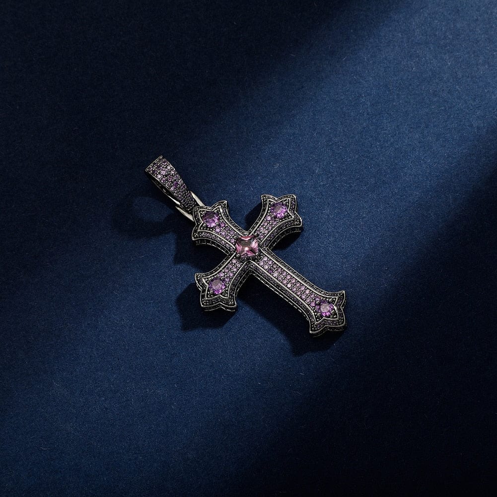 Large Diamond Gothic Cross Pendant – VVS Jewelry