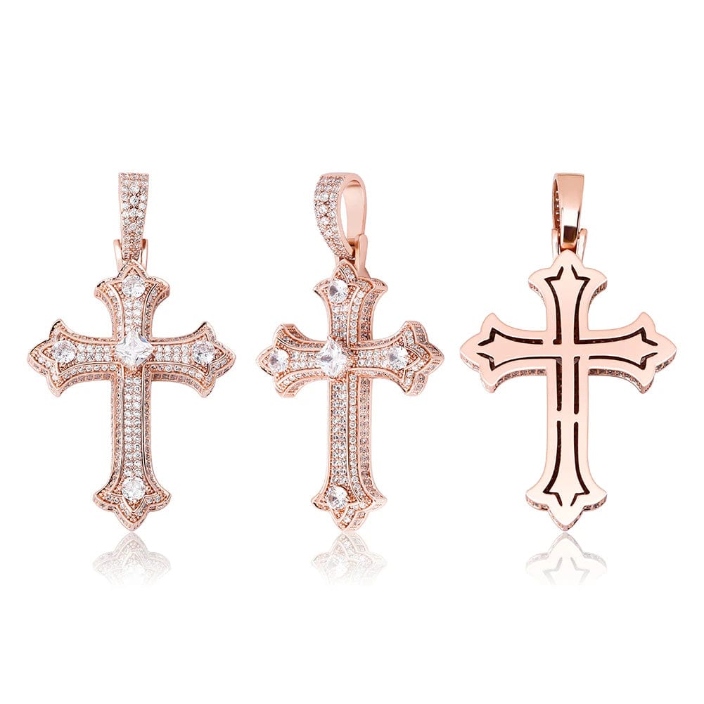 Large Diamond Gothic Cross Pendant – VVS Jewelry