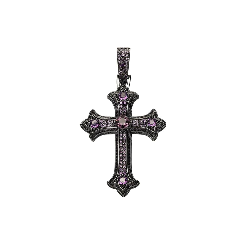 Large Diamond Gothic Cross Pendant – VVS Jewelry