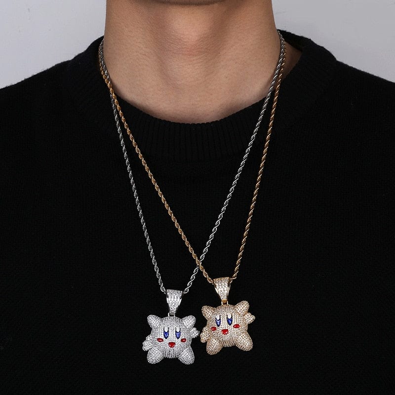 Micropave Iced Kirby Rapper Pendant Chain – VVS Jewelry