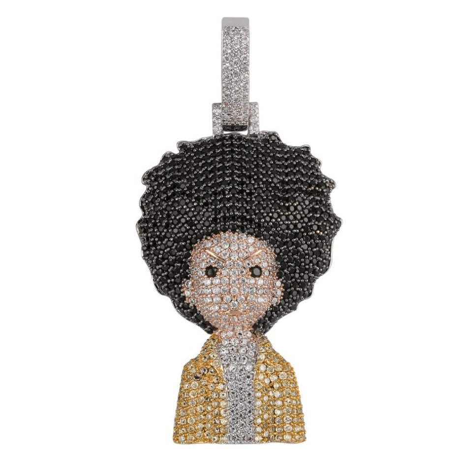 The Boondocks Micro Pave Pendant Necklace