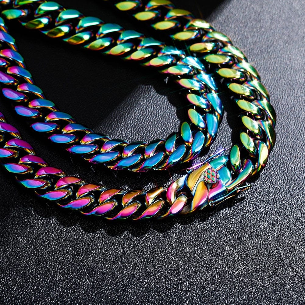 Rainbow Miami Cuban Chain – VVS Jewelry