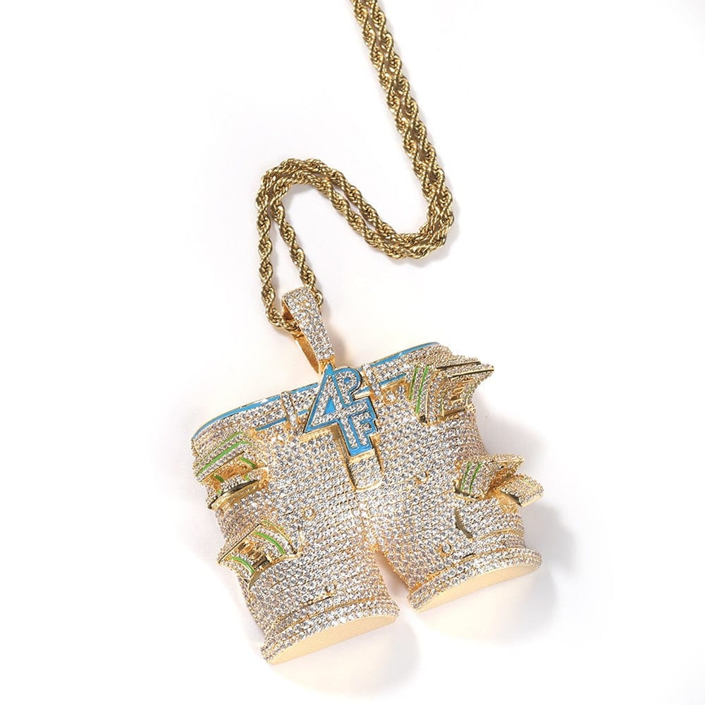 VVS Jewelry Iced 4PF Rapper USD Shorts Pendant