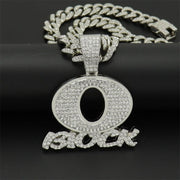Icy Rapper O BLOCK Cuban Pendant Chain
