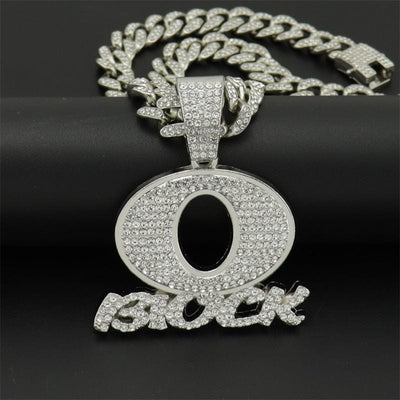 Icy Rapper O BLOCK Cuban Pendant Chain