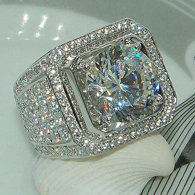 Ultra Bling Silver Ring – VVS Jewelry