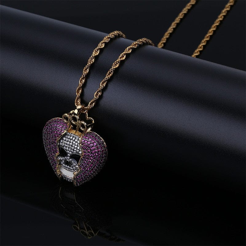VVS Jewelry Iced Out Juice Wrld Heart Pendant